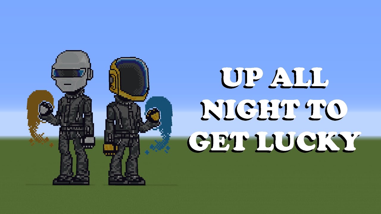Minecraft Daft Punk Pixel Art