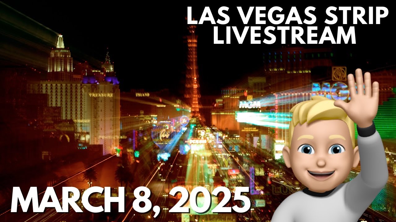 BUSY Saturday Night Livestream on the Las Vegas Strip! - YouTube