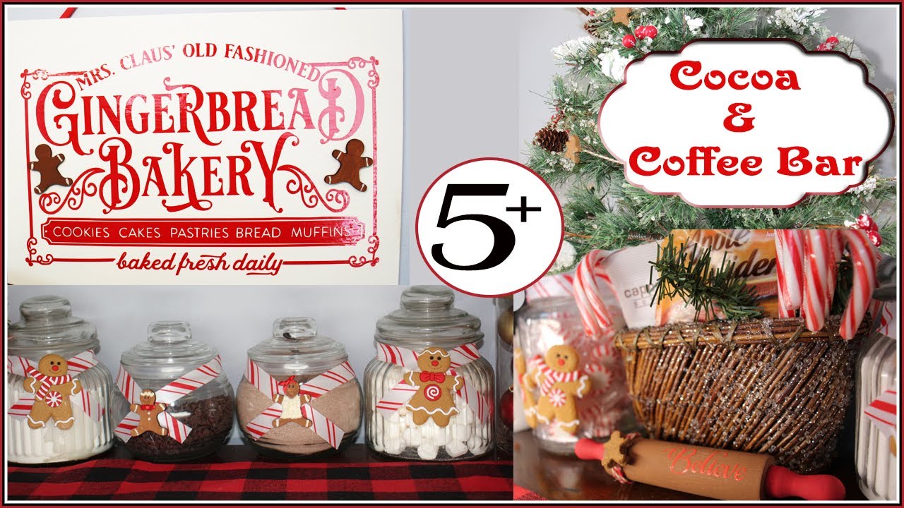 🎄 ☕ Diy coffee bar | diy cocoa bar | DIY Dollar Tree coffee bar sign ...