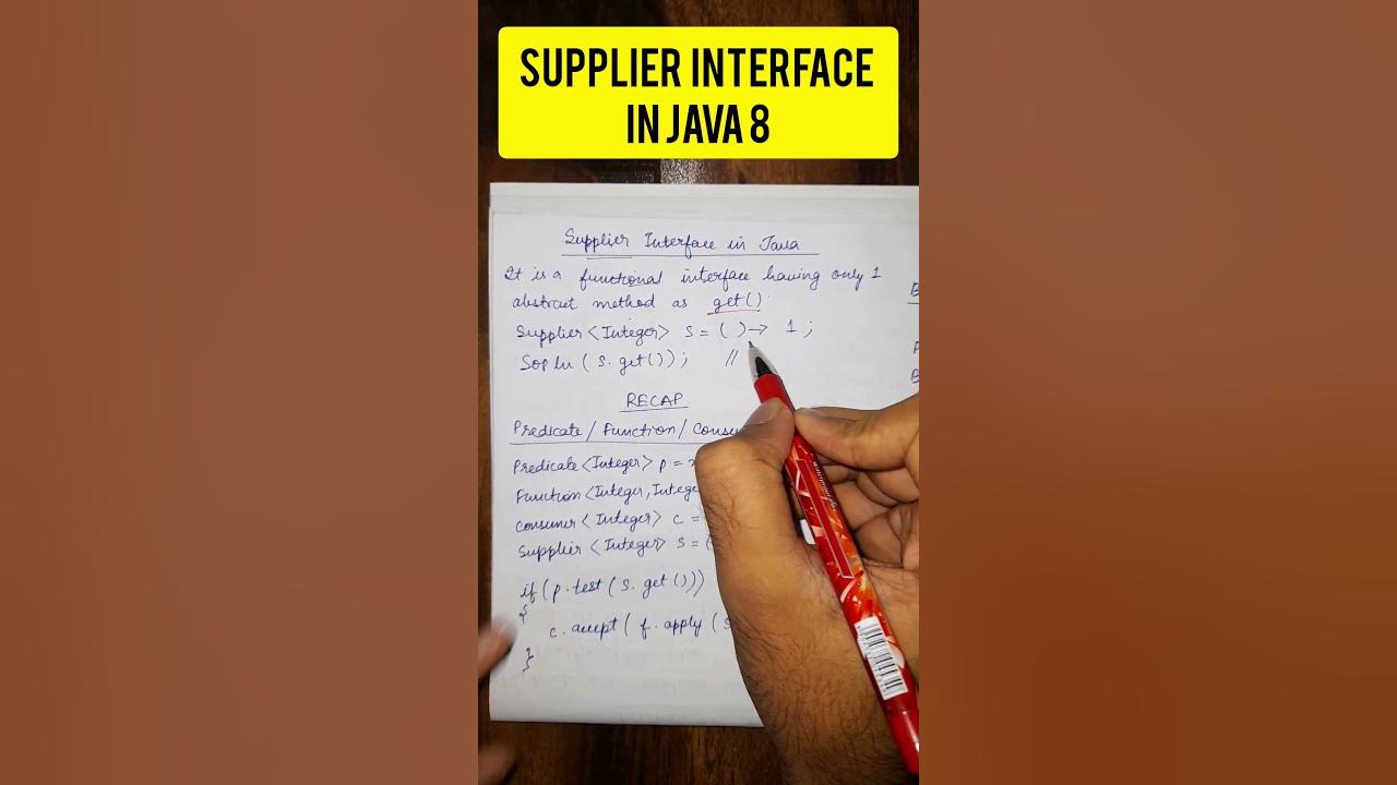 Supplier interface in java #java #javaprogramming #learning #javadeveloper - YouTube