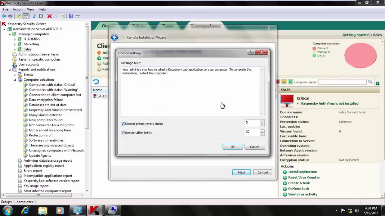 2- Remote Install EndPoint On Client Computer - YouTube