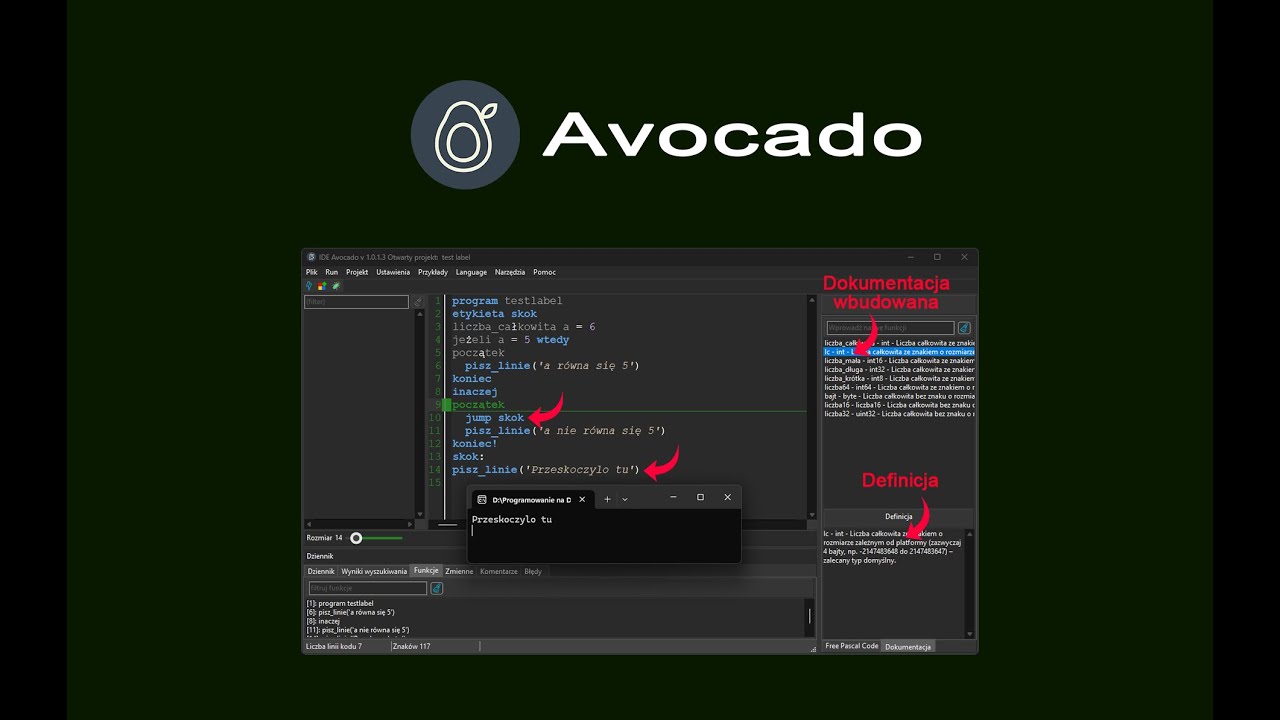 Avocado - Polish programming language v 1.0.1.3 new control statements ...