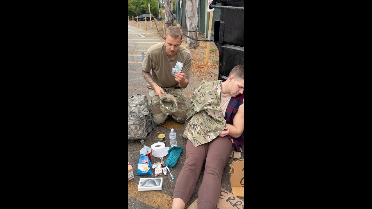 Soldier returns home to surprise homeless brother 🥹 - YouTube