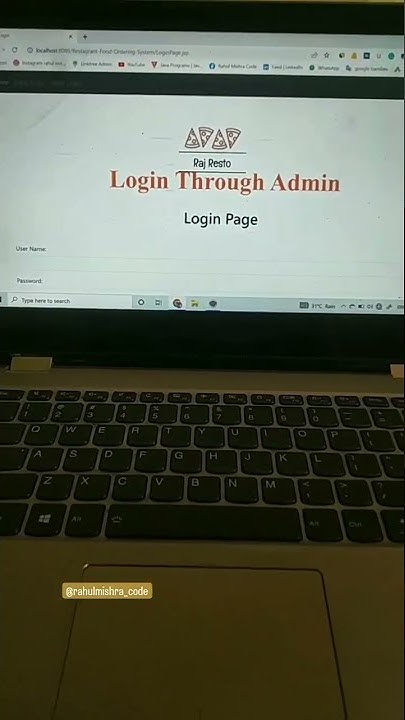 Restaurant Food Ordering System Project In Java #shorts - YouTube