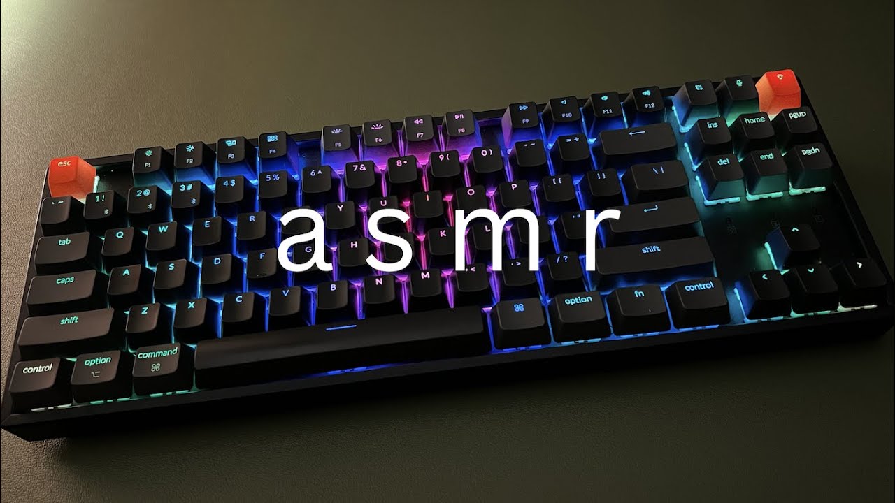 Chill Typing ASMR Red Switch Mechanical Keyboard Sounds / No Talking 耳かき / 해주세요 / 奥术魔刃 - YouTube