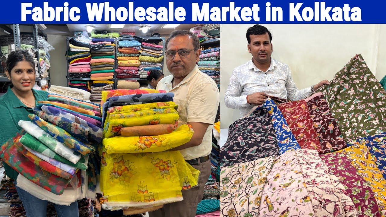 Fabric Wholesale Market in Kolkata : Cotton/ Kalamkari Handblock ...