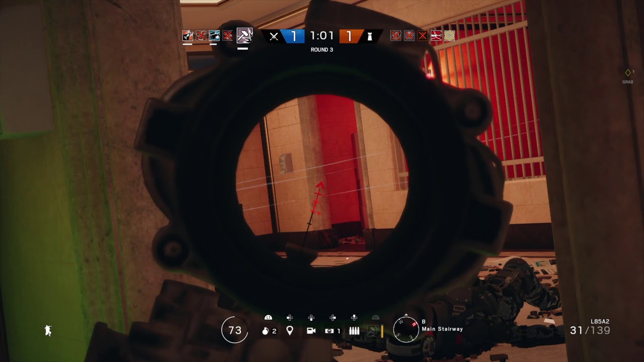 1vs5 - Sledge - Bank Map - Tom Clancy's Rainbow Six® Siege - YouTube