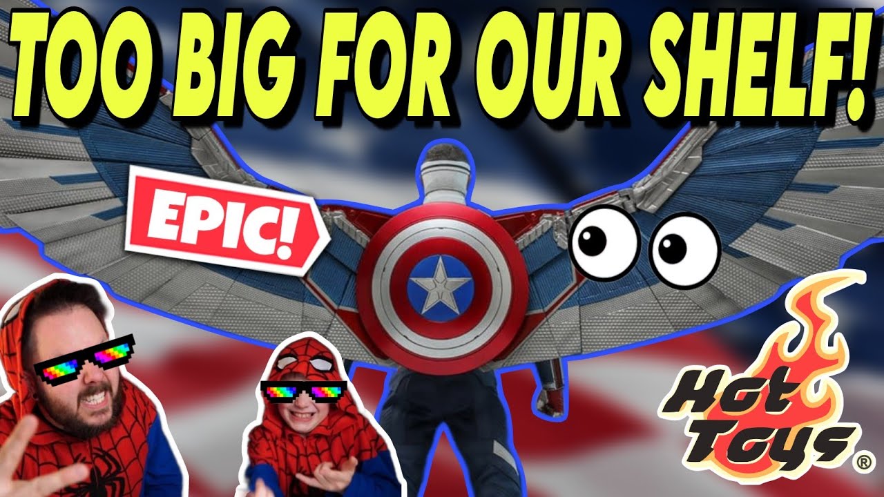 TOO BIG TO FIT ON MY SHELF! | HOT TOYS CAPTAIN AMERICA FALCON ONE SIXTH ...