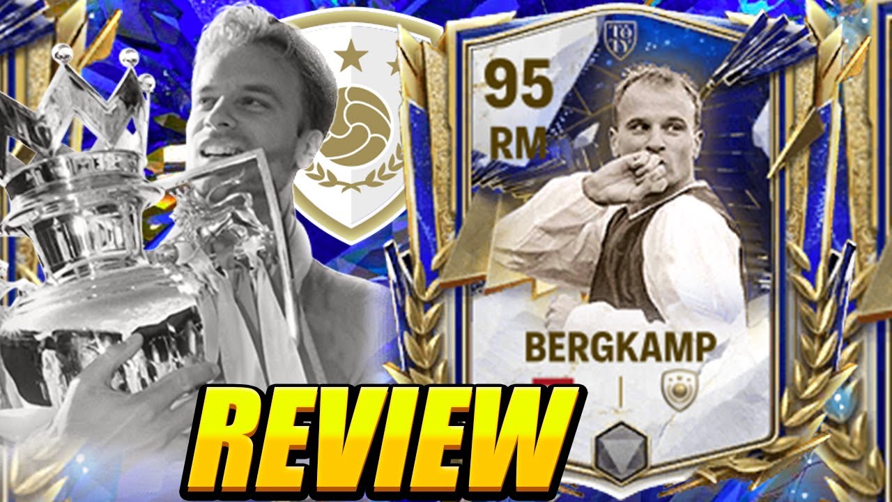 BEST RM IN FC MOBILE 24! 95 TOTY BERGKAMP PLAYER REVIEW & GAMEPLAY! 95 ...