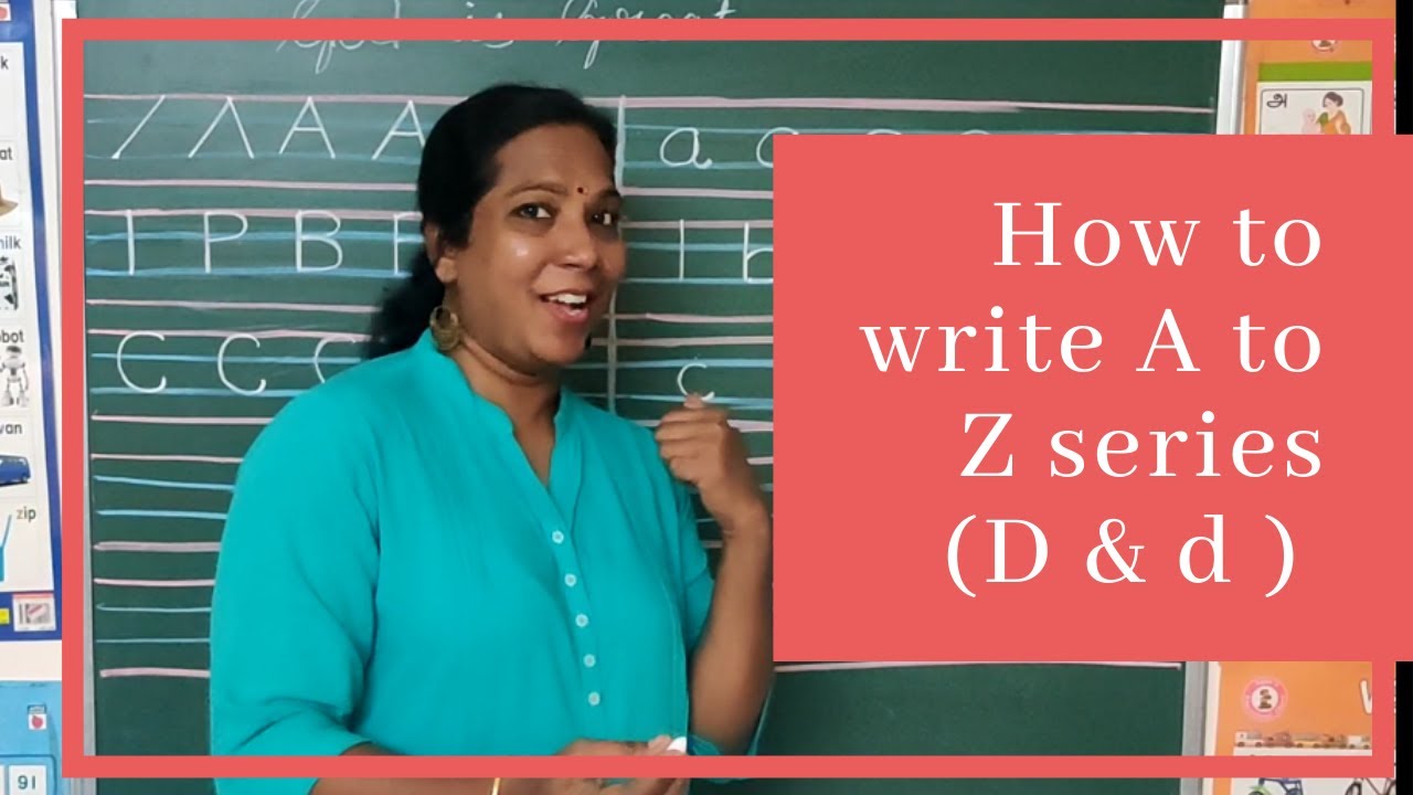 Learning to Write Alphabets A-Z | Capital D small d | Alphabets from A ...