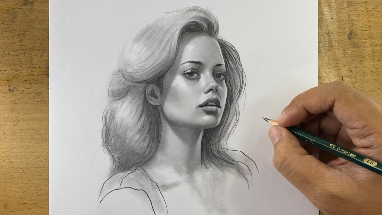 Drawing Pencil Demonstration ( graphite) - YouTube