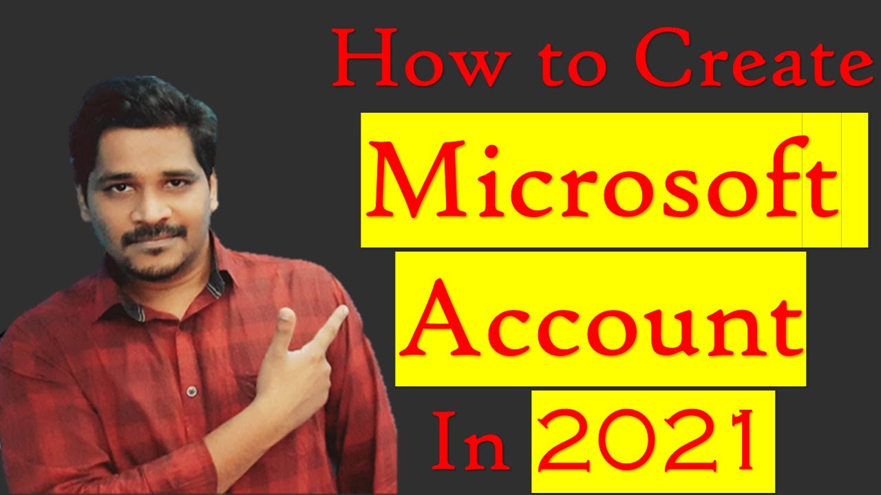 How to create Microsoft account in 2021 |Microsoft Outlook Account ...
