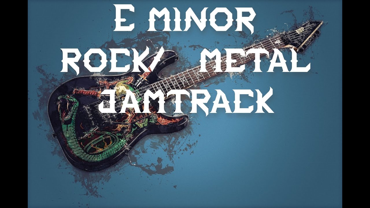 E minor rock/metal jam track - YouTube