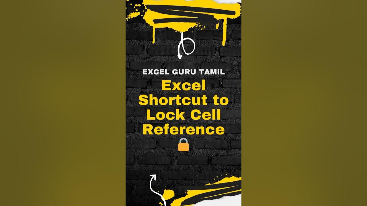 Excel Shortcut to Lock Cell Reference 🔒 #exceltips - YouTube