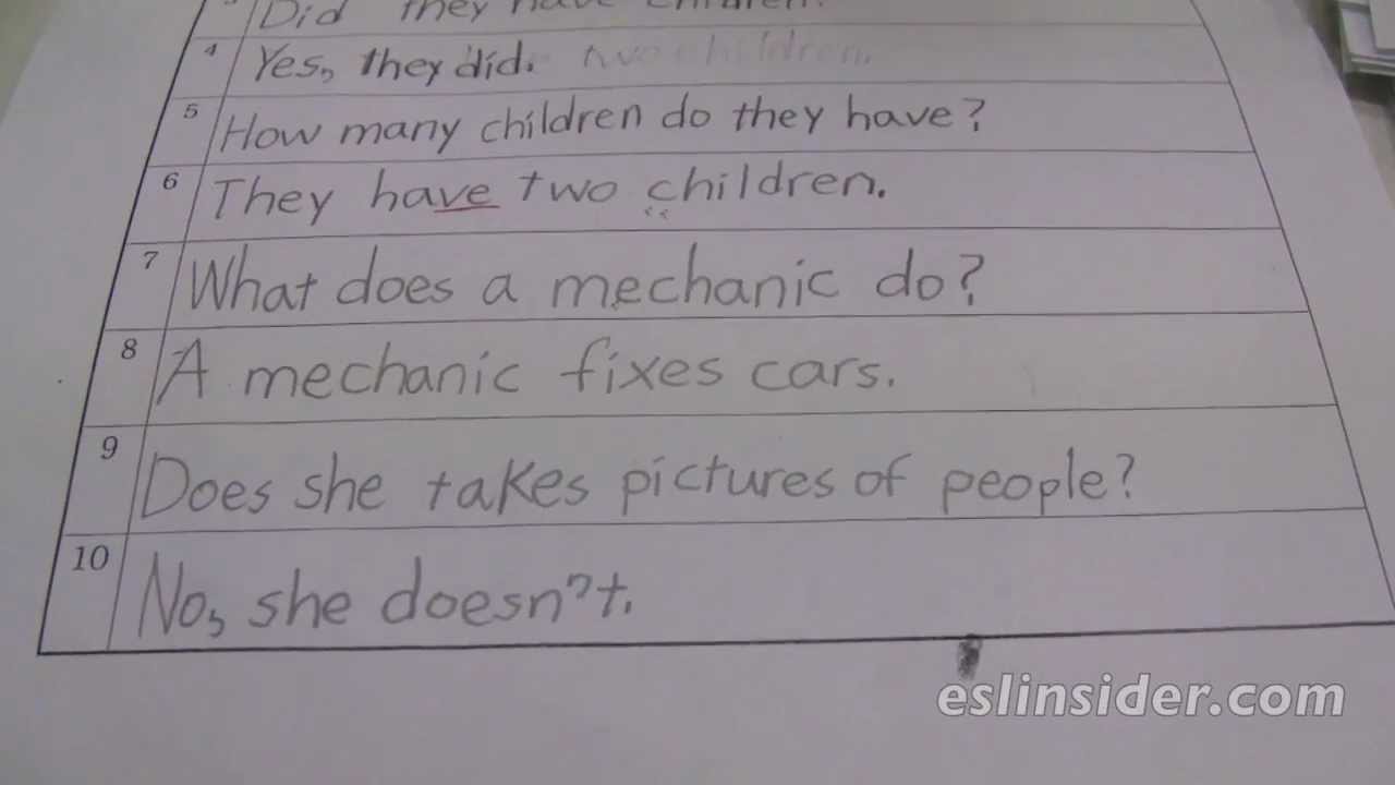 Teaching Tips - Correcting Written Work - ESL - YouTube