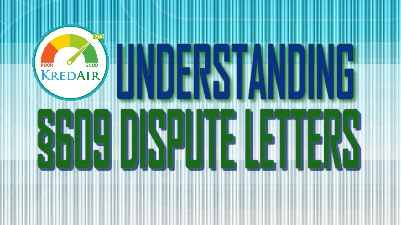 609 Dispute Letter YouTube 609 Dispute Letter YouTube