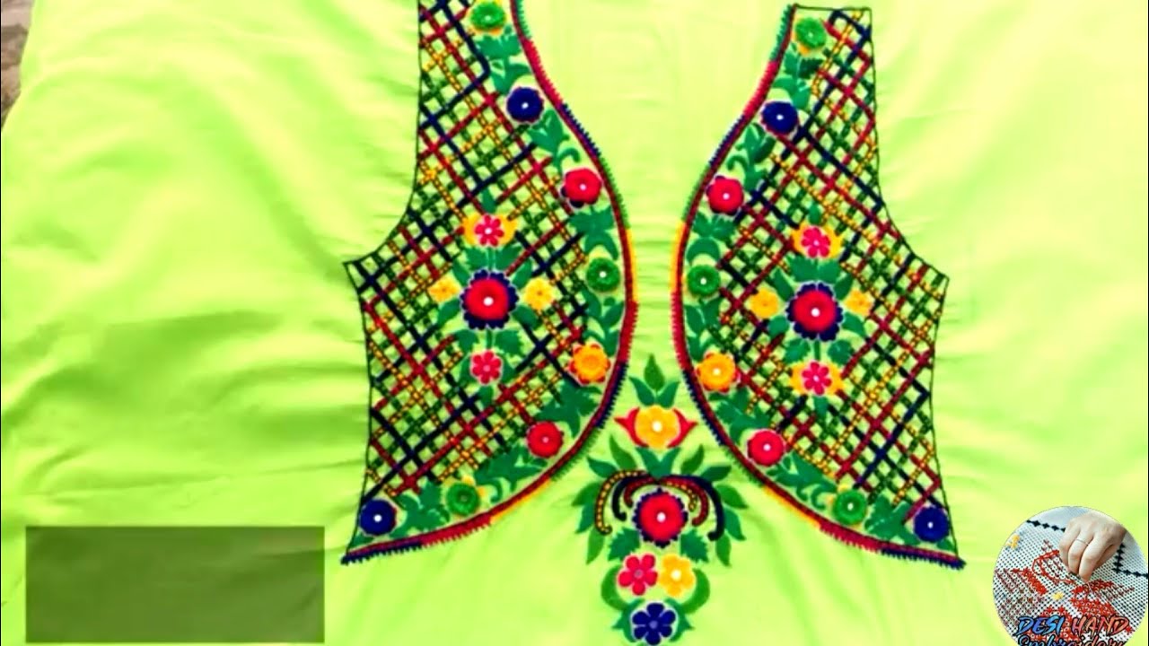 Hand work Neck Embroidery Design 2020/part3/ - YouTube