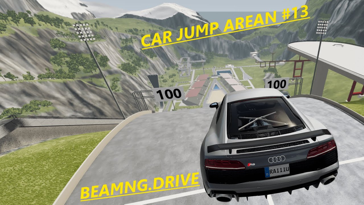 CAR JUMP ARENA #13 BEAMNG.DRIVE - YouTube