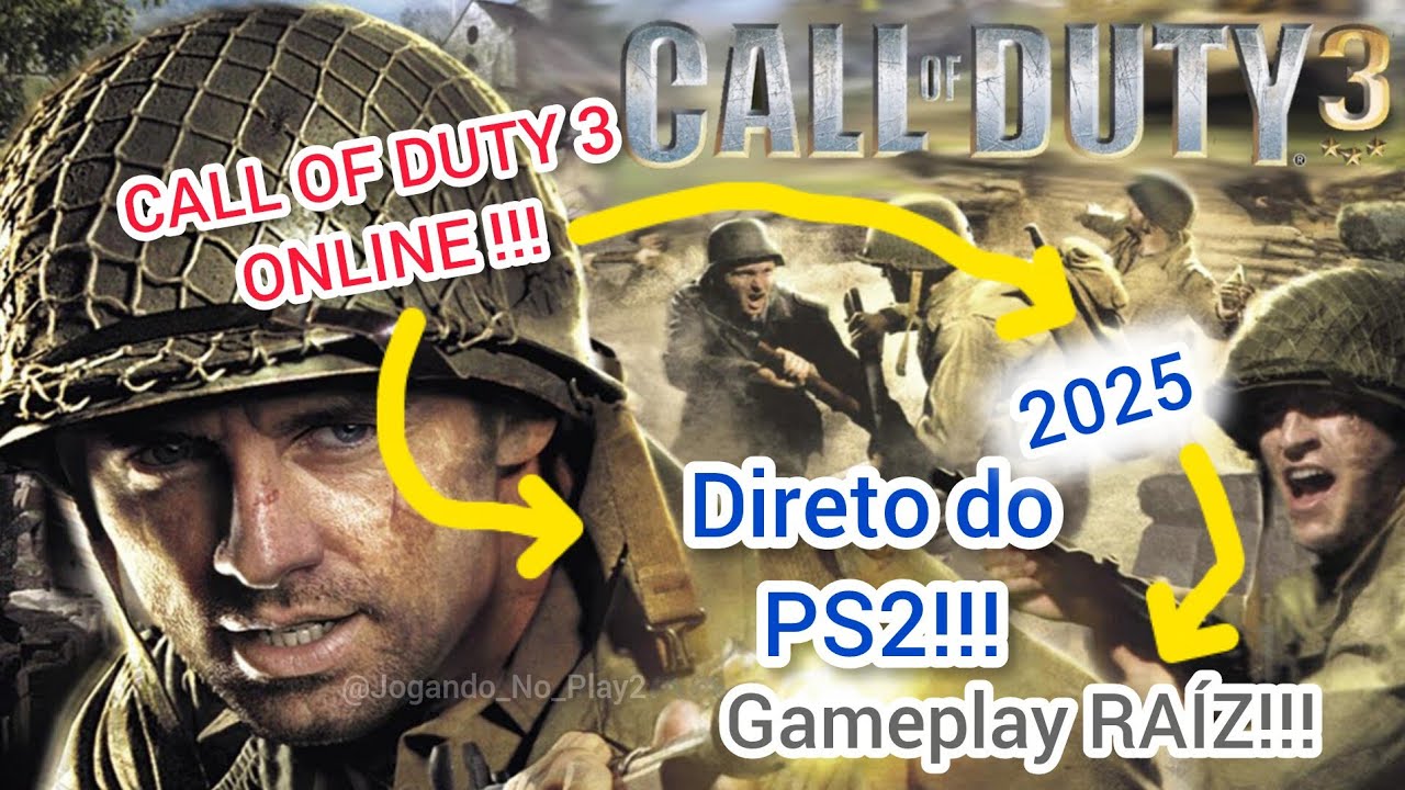 CALL OF DUTY 3 ONLINE DIRETO DO PS2! 14/11/2025. - YouTube