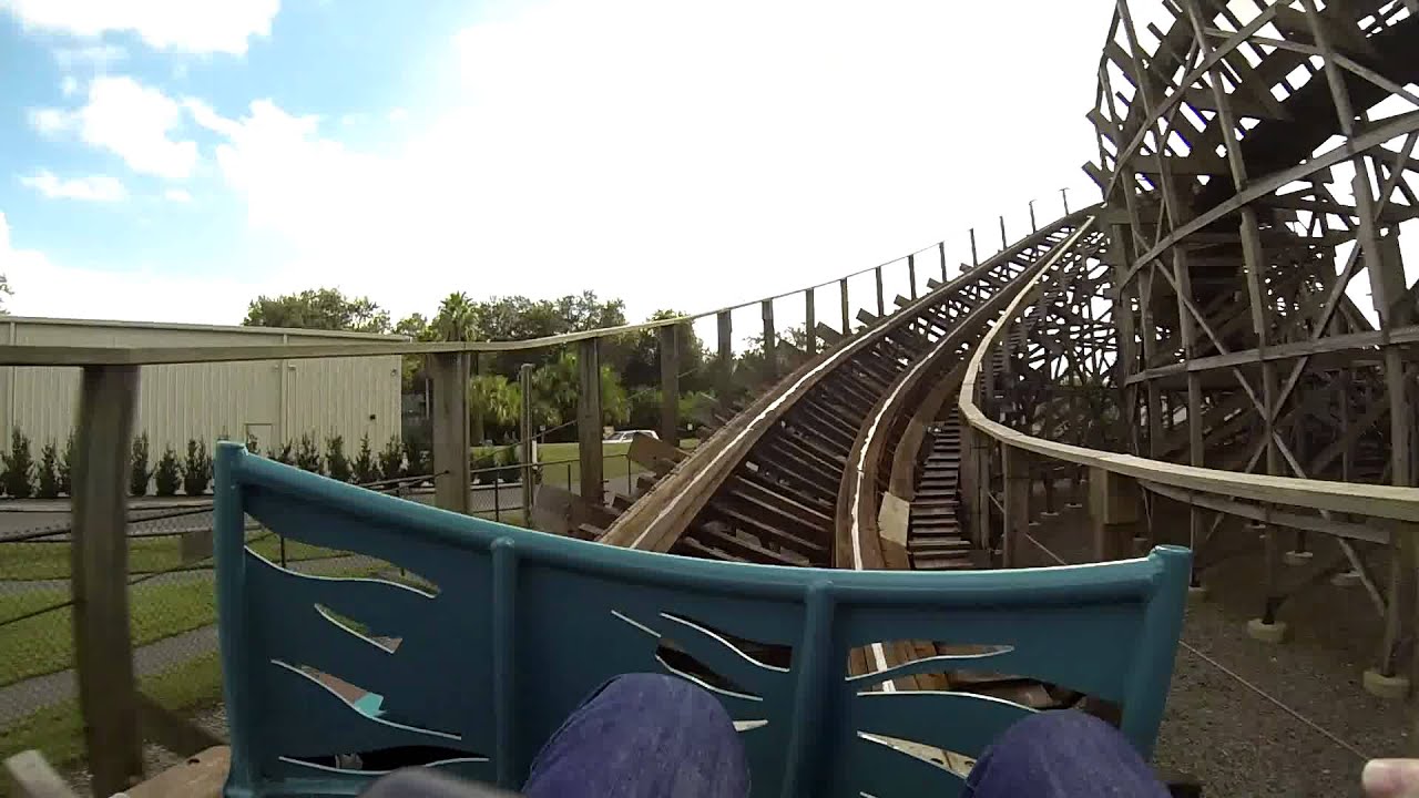 [HD1080] 'Gwazi (Lion)' Coaster (Front Row), Busch Gardens, Tampa ...