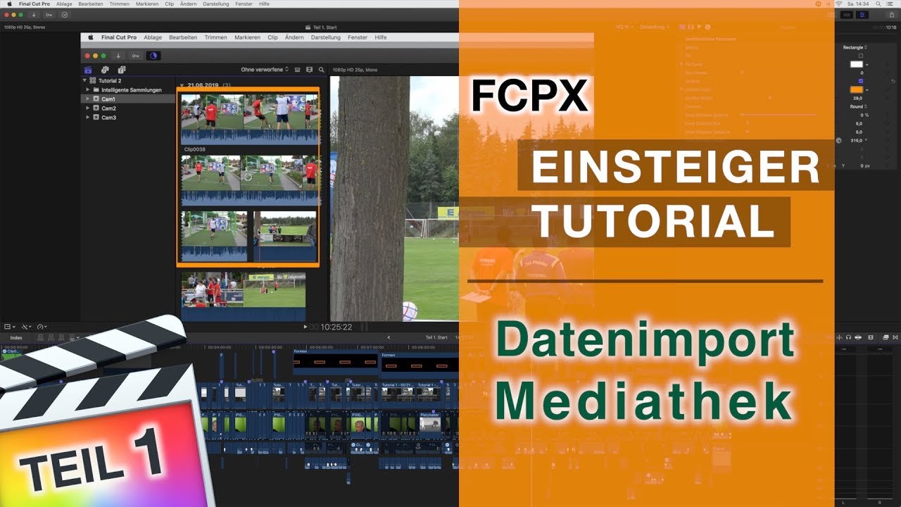 Final Cut Pro Einsteiger Tutorial Teil 1: Übersicht - YouTube