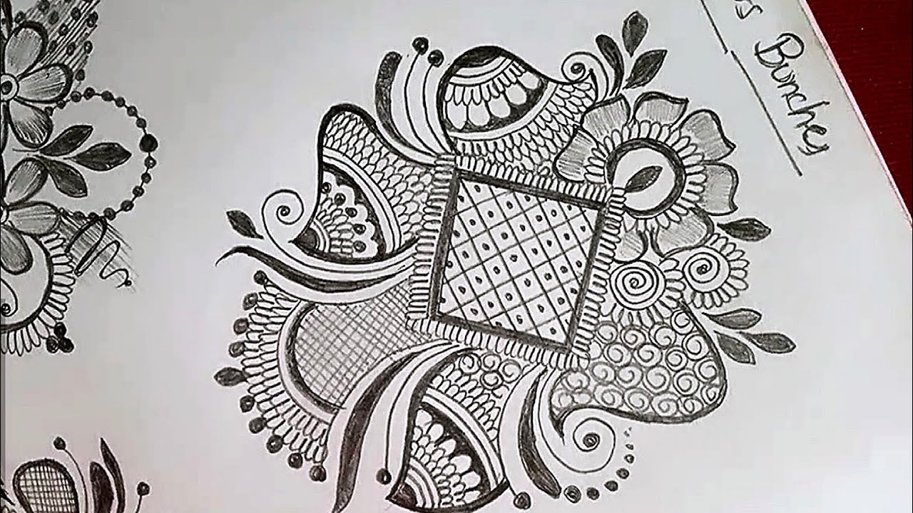 Latest Flowers Bunch Mehndi l Henna Cut Work Design l Mehandi Kaise ...