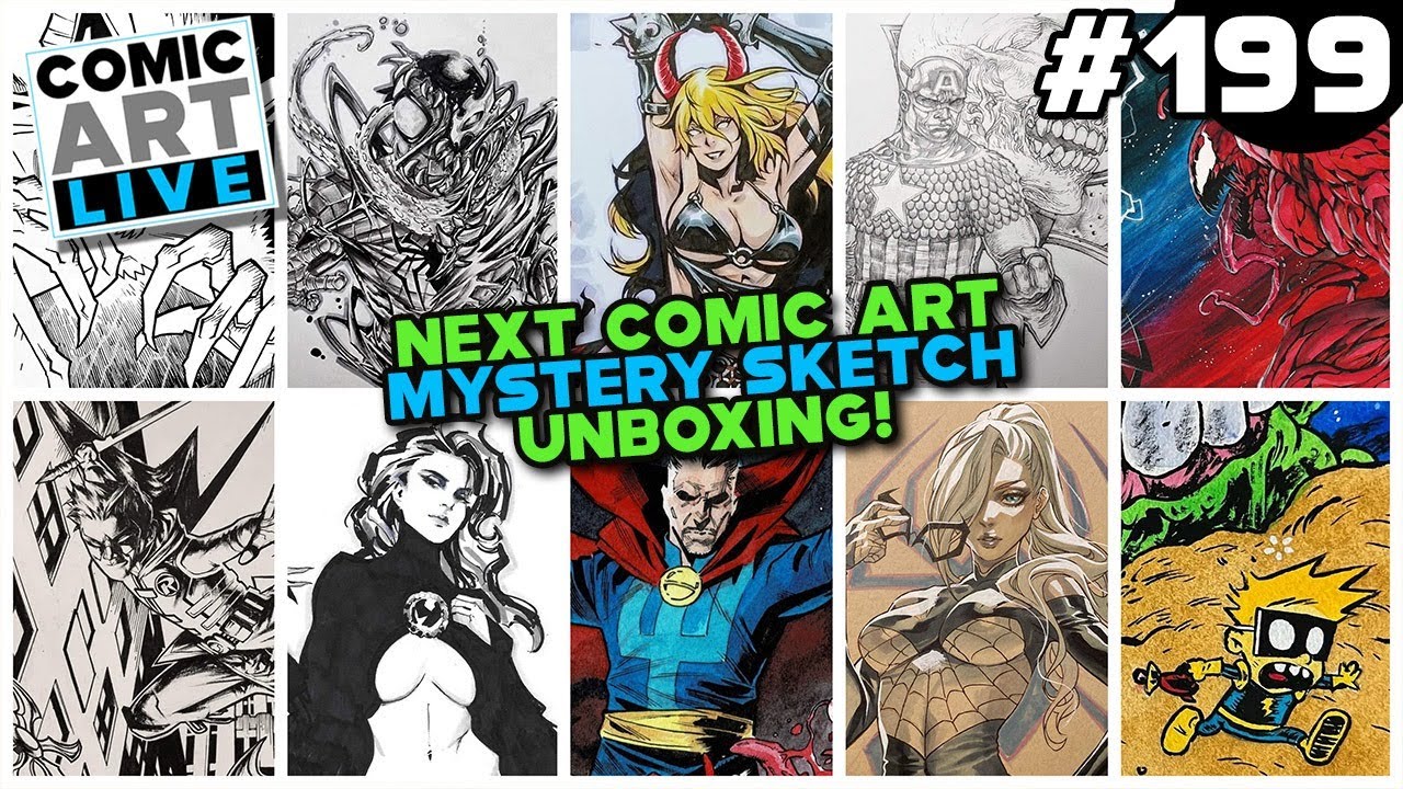 Comic Art LIVE: Episode 199 November Comic Art LIVE Mystery Sketch ...