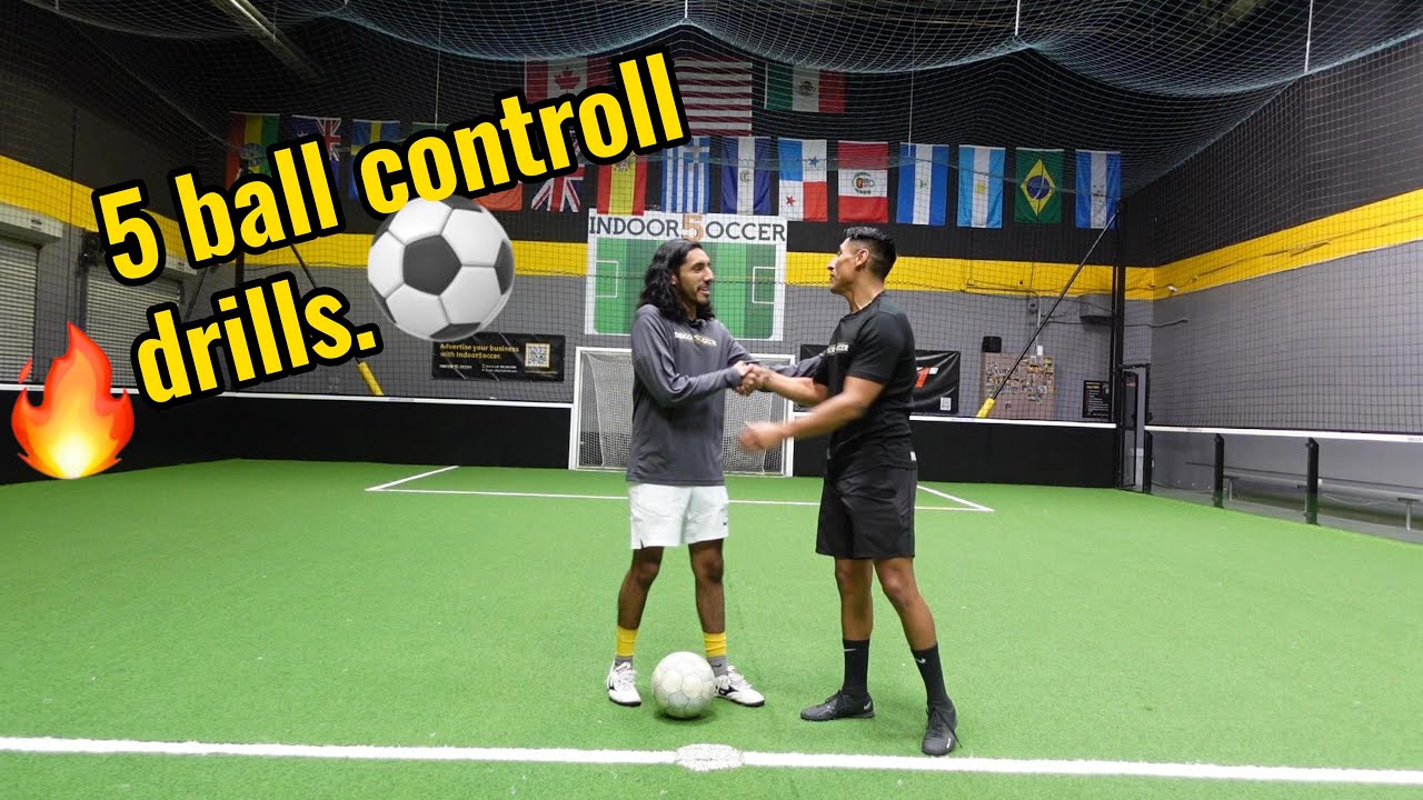 5 ball control drills full Info! video ⚽️ 🔥 - YouTube