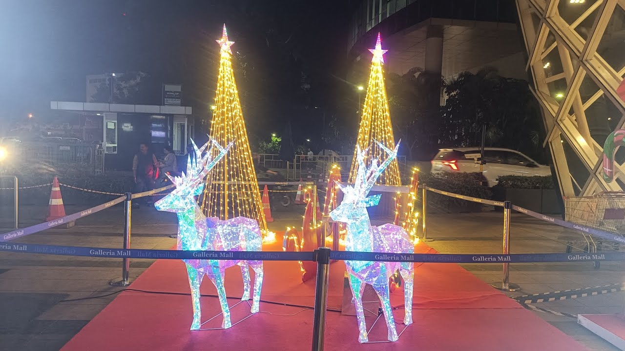 RMZ Galleria Mall Yelahanka Bengaluru Christmas 🎁⛄ Vlog #galleriamall # ...