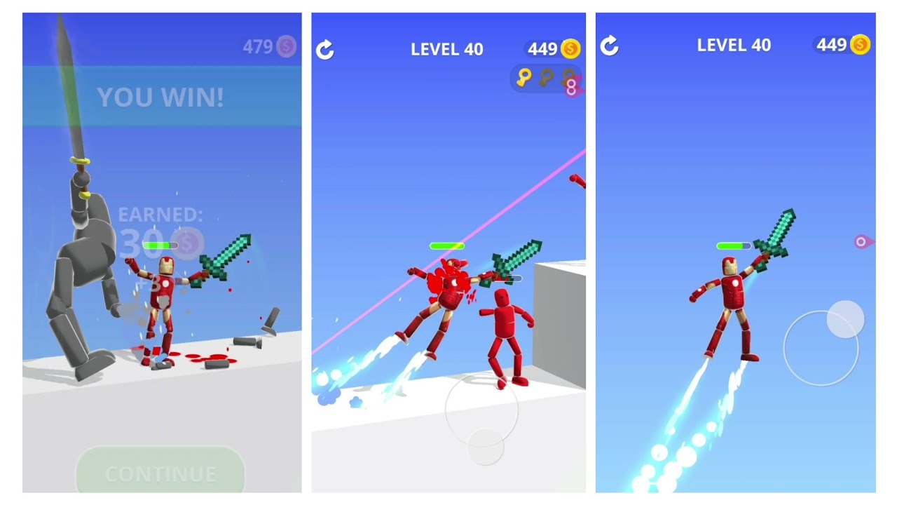 Ragdoll Ninja - All Levels Gameplay Android ios - YouTube
