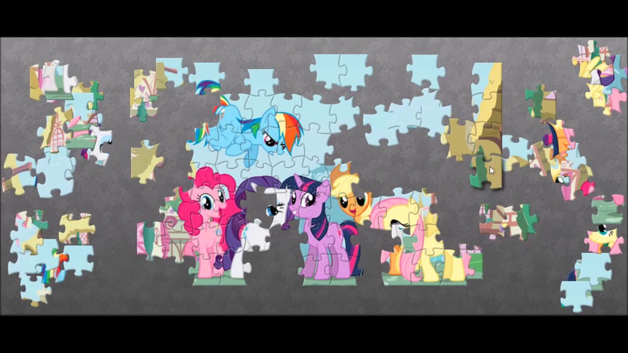 My Little Pony Puzzle Game Cartoon Kids Jigsaw Rompecabezas 18 - YouTube