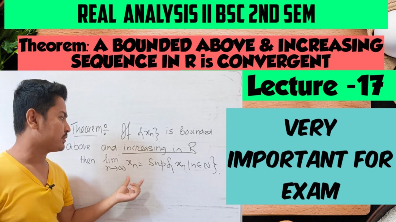 A Bounded Above & Increasing Sequence Is Convergent |Monotone Sequence ...