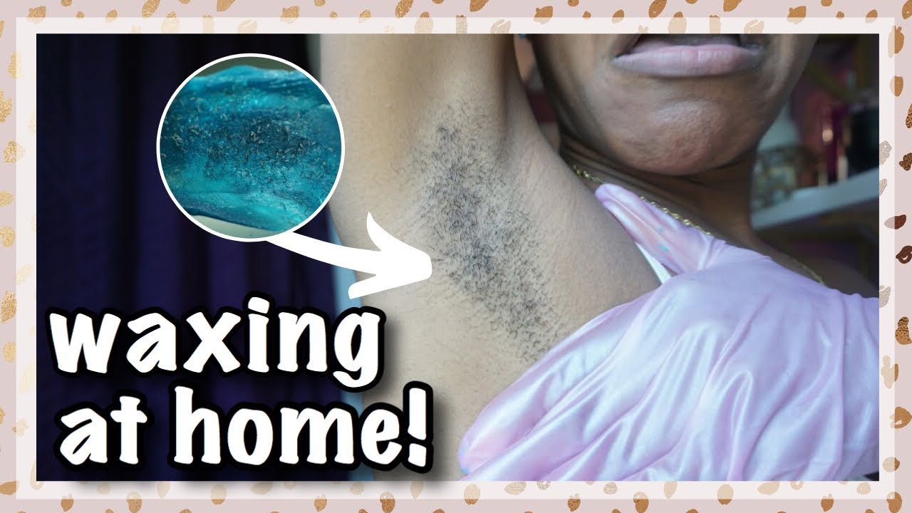 Waxing My Under Arms At Home - YouTube