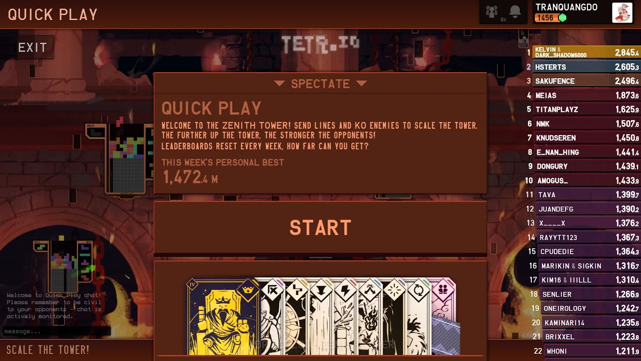 Tetr.io new quickplay tryout - YouTube