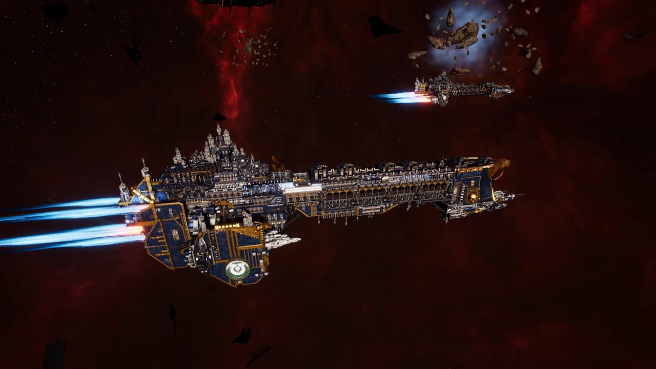 Ultramarines vs Orks - Massive Battle - Battlefleet Gothic Armada 2 ...