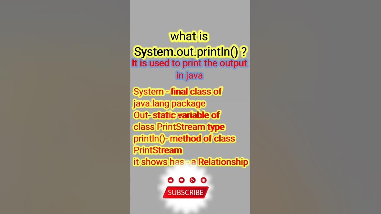 explain System. out.println()#short - YouTube