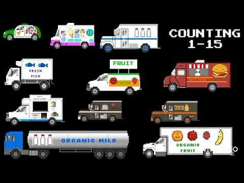 The Best Of Food Vehicles Counting 1-15 - YouTube