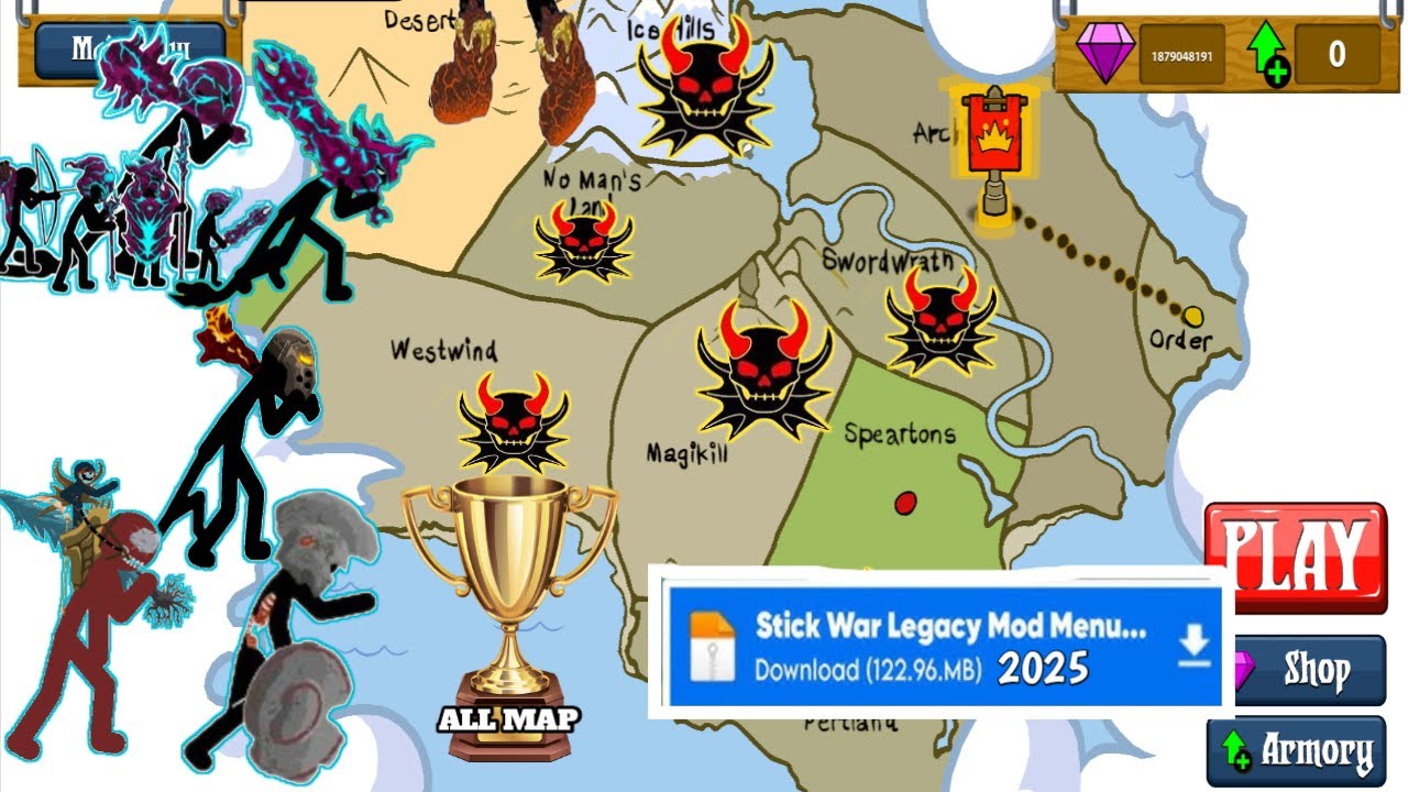 NEW VAMP UNIT ALL MAP STICK WAR LEGACY - YouTube