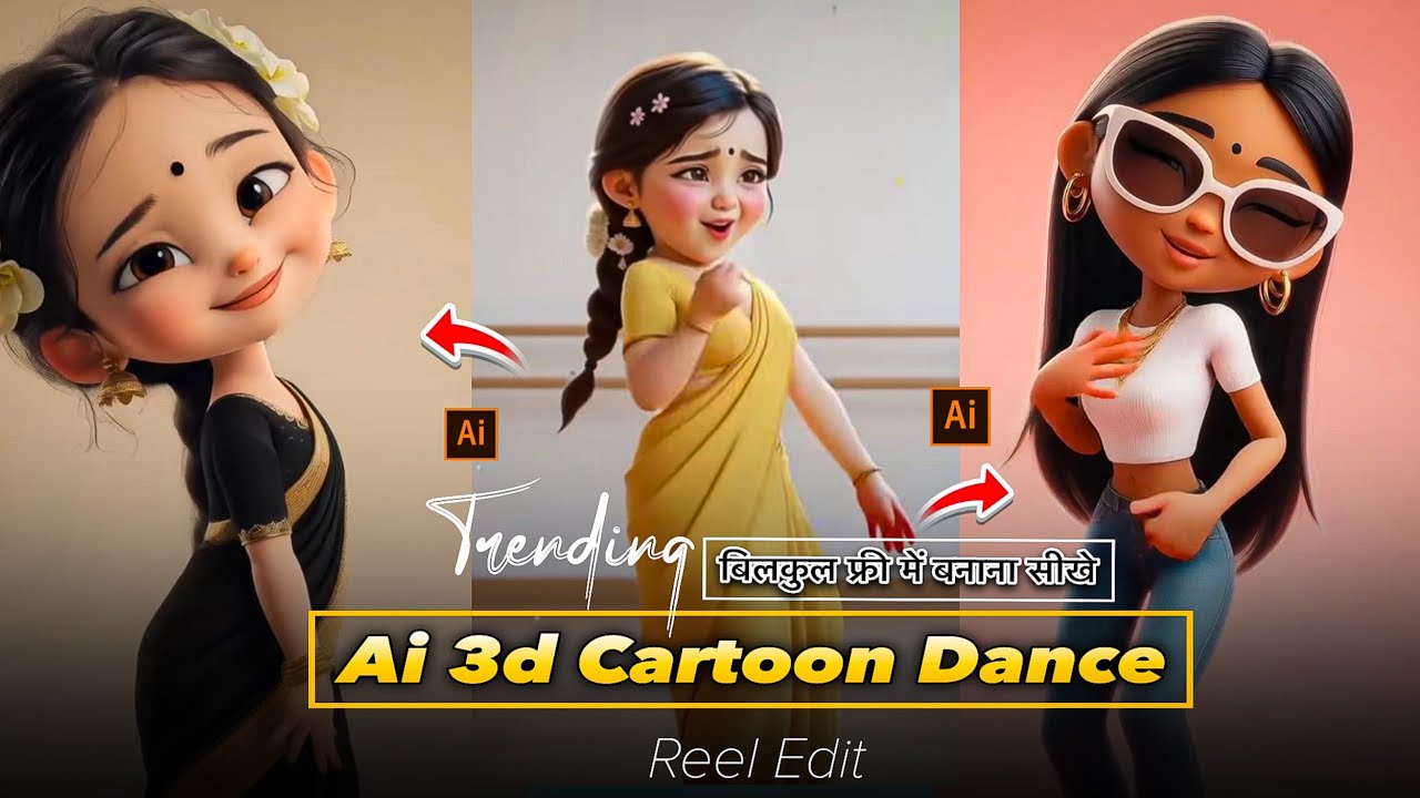 Trending 3d Ai Cartoon Baby Dance Video Kaise Banaye | Viral Ai Girl ...