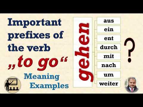 Important Prefixes of The Verb „to go“ I Gehen und seine Präfixe - YouTube