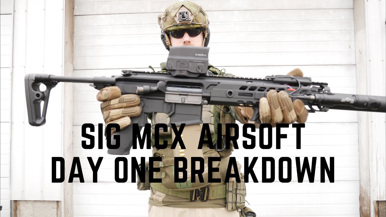 SigSauer MCX Airsoft by VFC - Day 1 Breakdown and Thoughts - YouTube