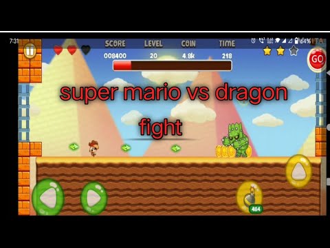 super Mario vs dragon fight bast game - YouTube
