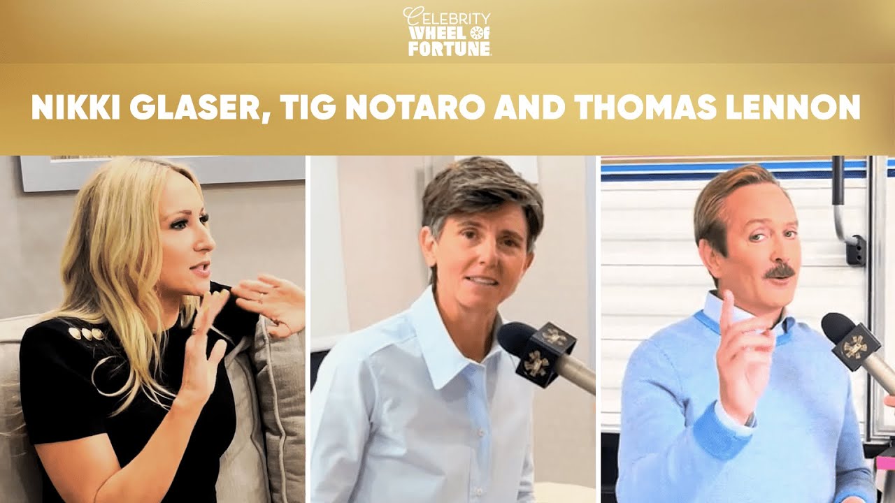 Nikki Glaser, Tig Notaro and Thomas Lennon | Celebrity Wheel of Fortune - YouTube