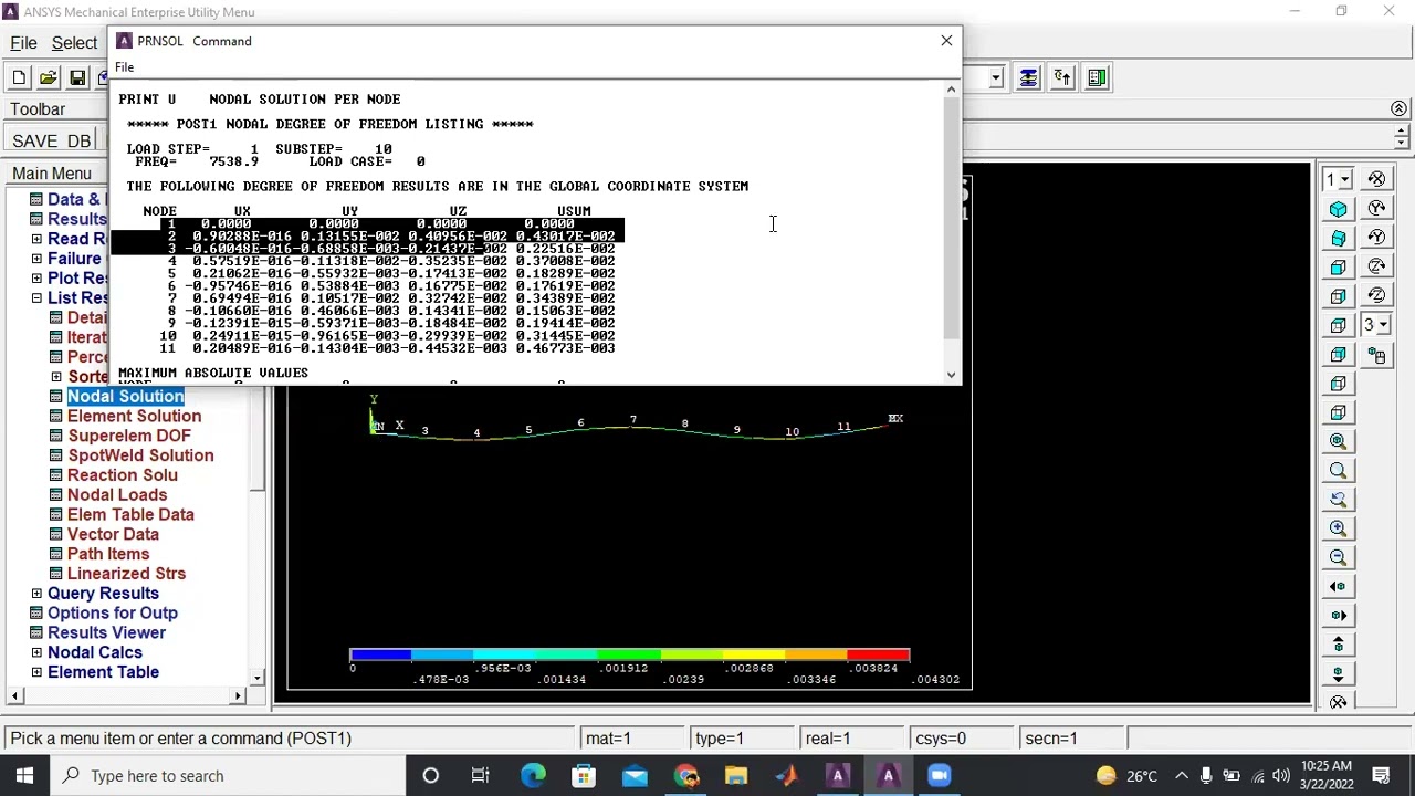 ANSYS APDL Static Structural, thermal and modal analysis - YouTube