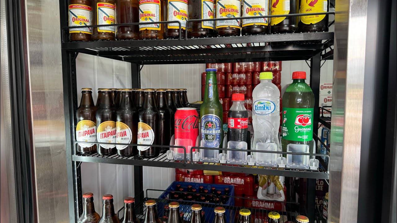 RACK DE BEBIDAS ORGANIZADOR PARA DISTRIBUIDORA DE BEBIDAS - YouTube