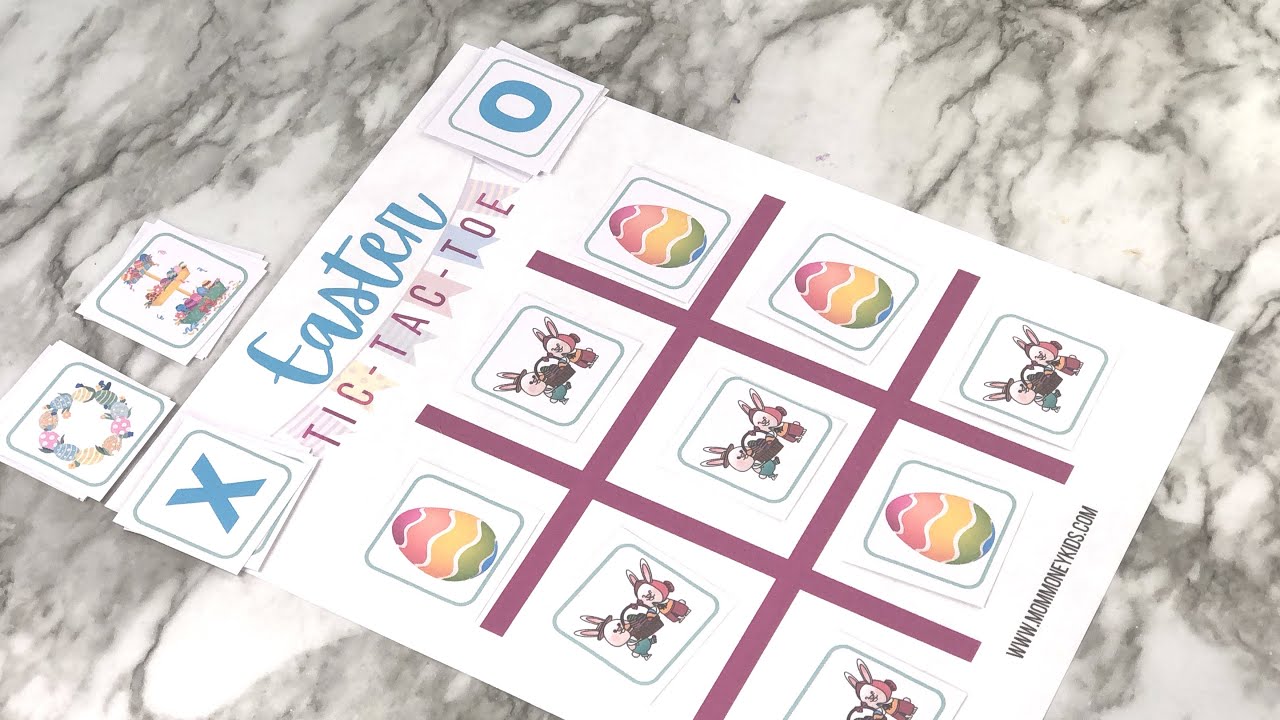 Easter Tic Tac Toe Free Printable Game - YouTube