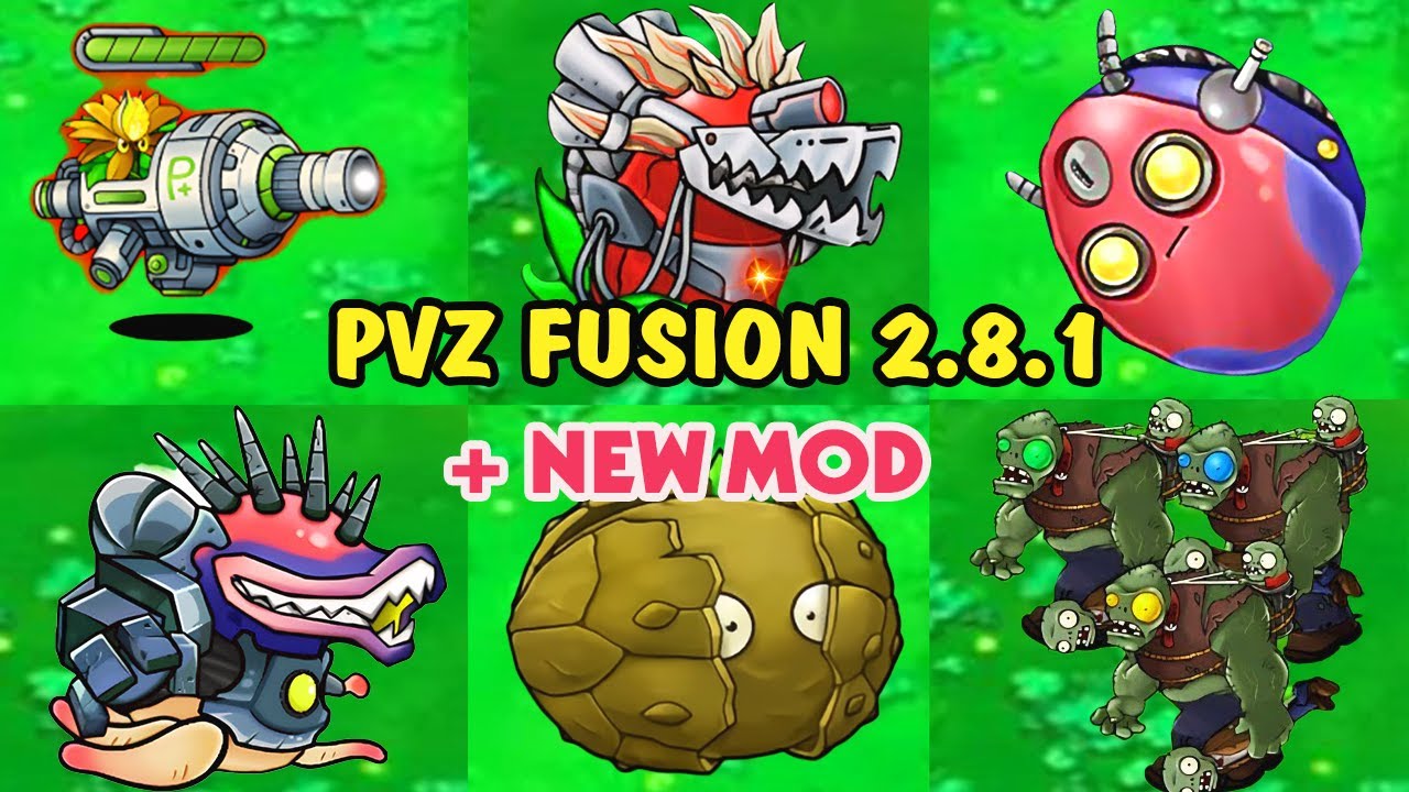 PvZ Fusion 2.8.1 - Mecha Dragon Chomper vs Mecha Huge Nut Zombie | Epic ...
