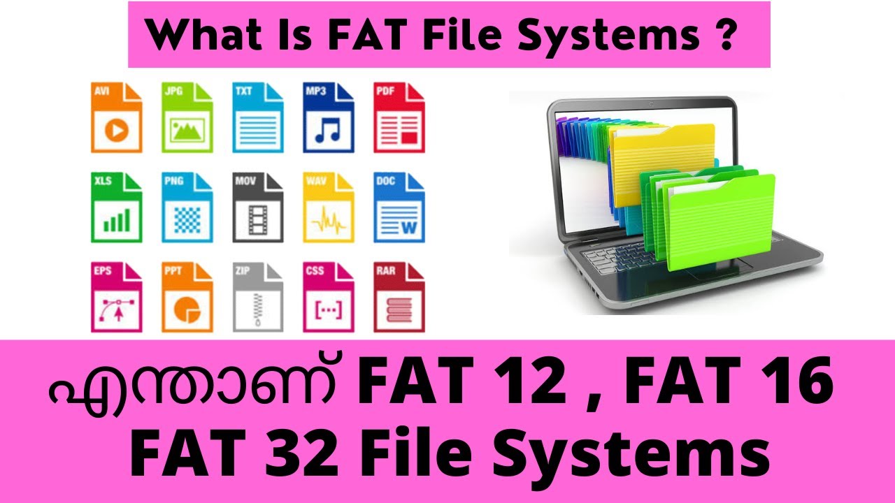 എന്താണ് FAT 12 , FAT 16 , FAT 32 File Systems- Explained In Malayalam ...