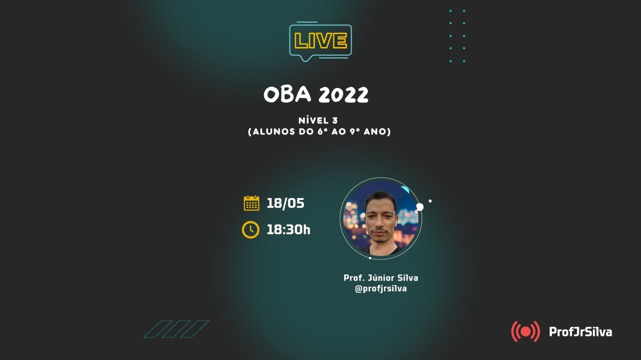 Live: Revisão OBA (Nível 3) - YouTube