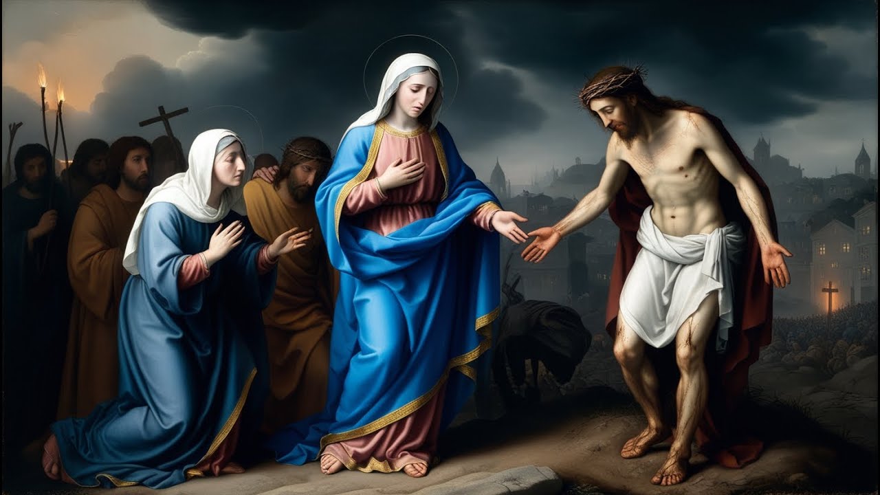 Mary Meets Jesus on the Way to Calvary (Fourth Sorrow) - YouTube